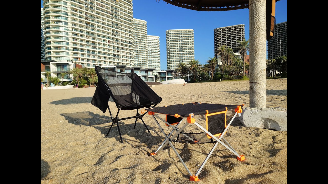 solar folding table - YouTube