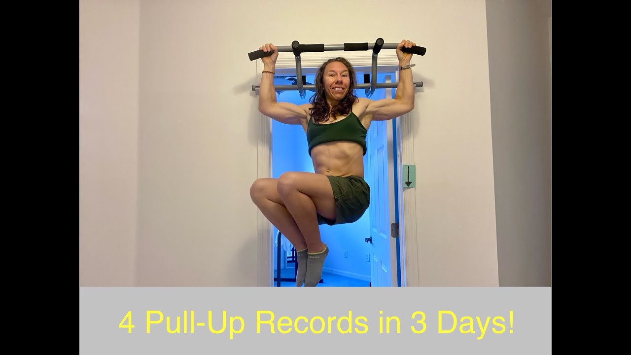 Mighty Muscle Woman’s 4 Pull-Up Records in 3 Days #pullupexercise - YouTube