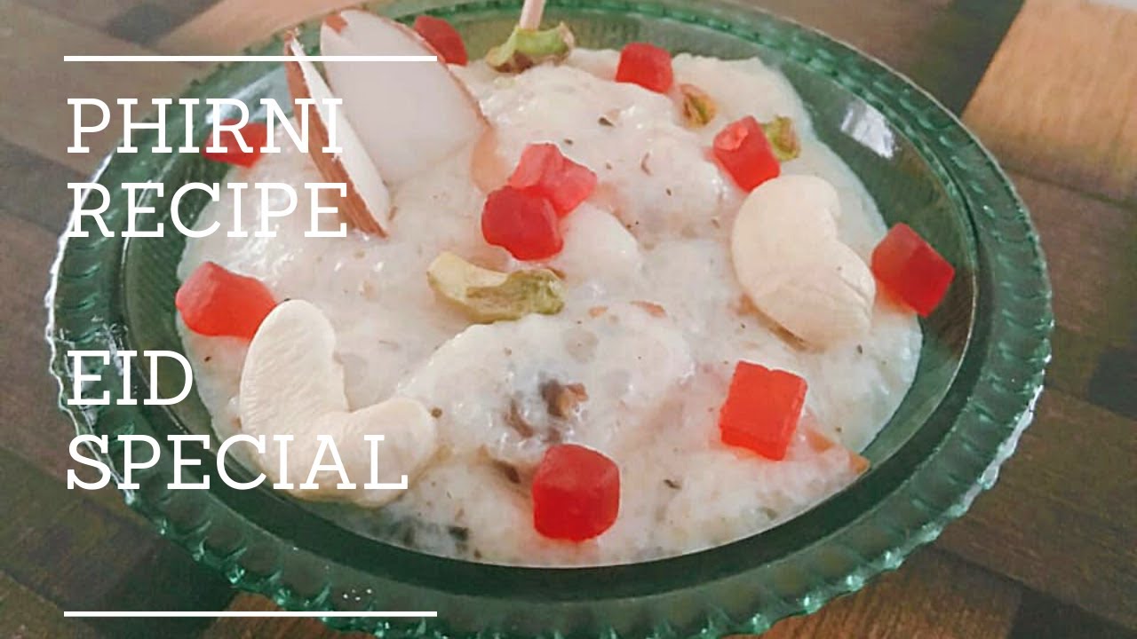 Phirni Recipe|EID Special dish|firni recipe in tamil|How to make Firni ...