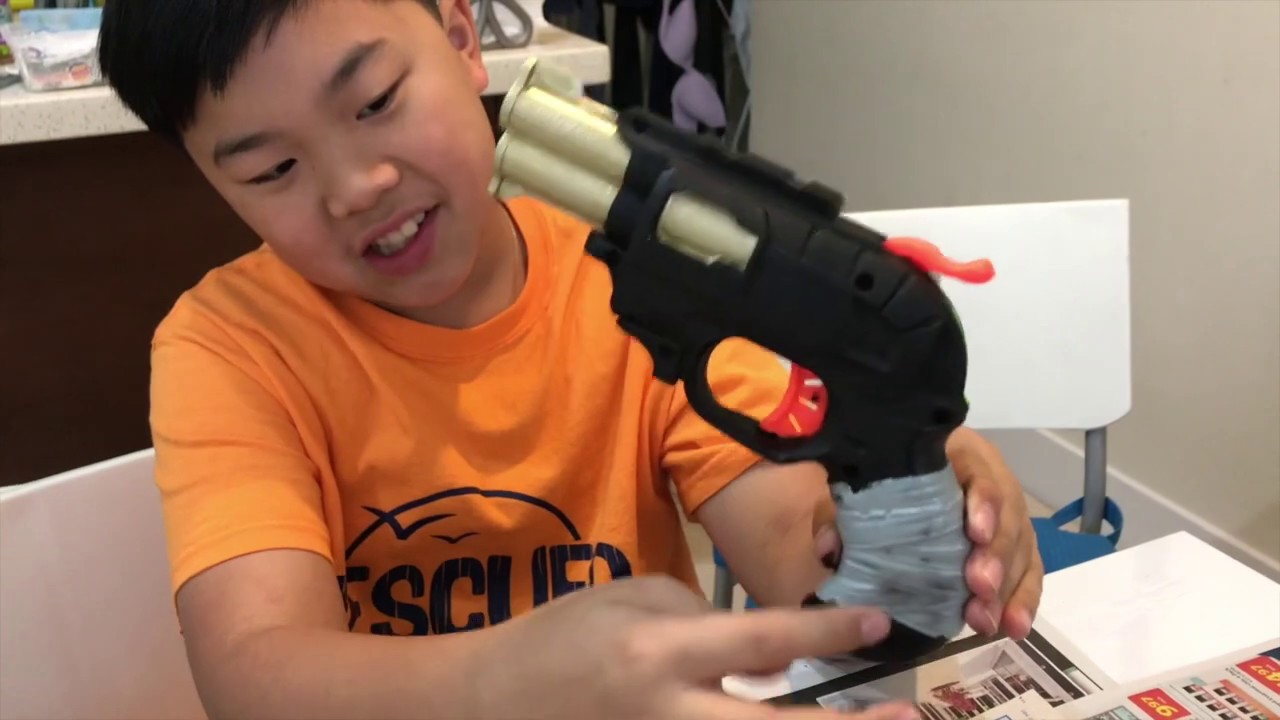 Amazing easy nerf double strike paint mod! - YouTube