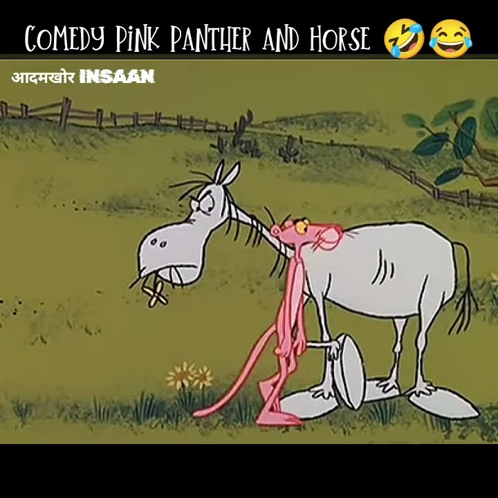 #pink panther# comedy video# horse roasted panther 🤣🤣😂 - YouTube