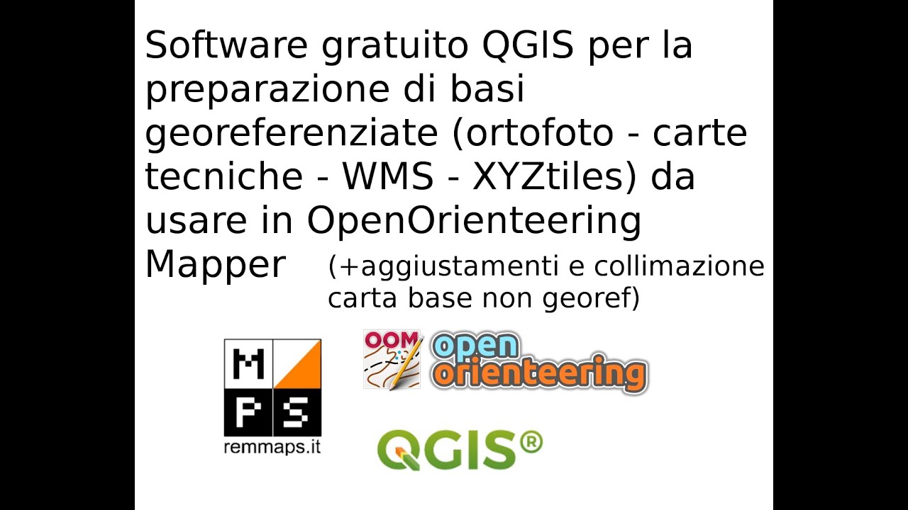 OpenOrienteering Mapper Tutorial #2: QGIS (foto, carte tecniche) - WMS - XYZ Tiles ...