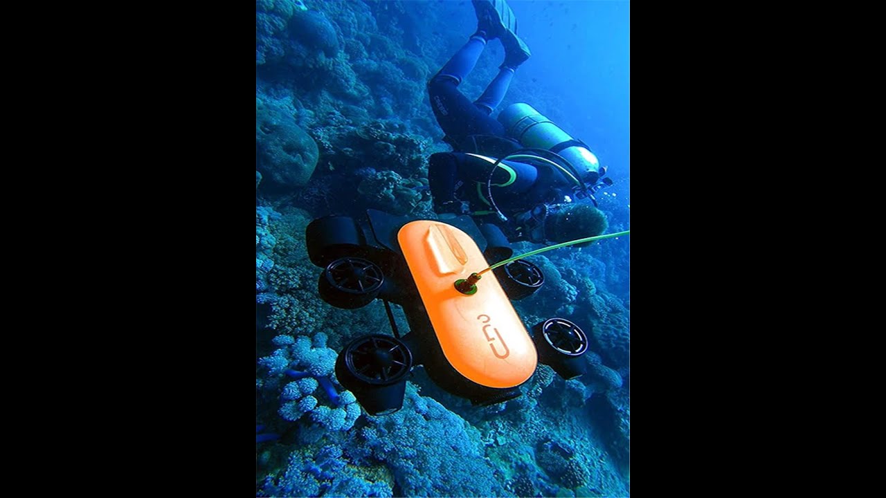 100M Underwater Drone with 4K UHD Action Camera RC ROV Underwater Robot ...