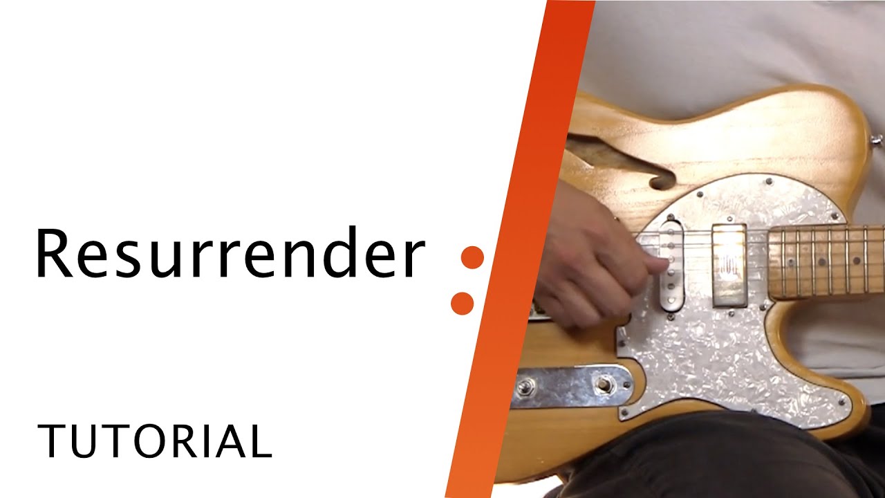 Electric Guitar Tutorial // Resurrender // Hillsong Worship // Worship Artistry - YouTube