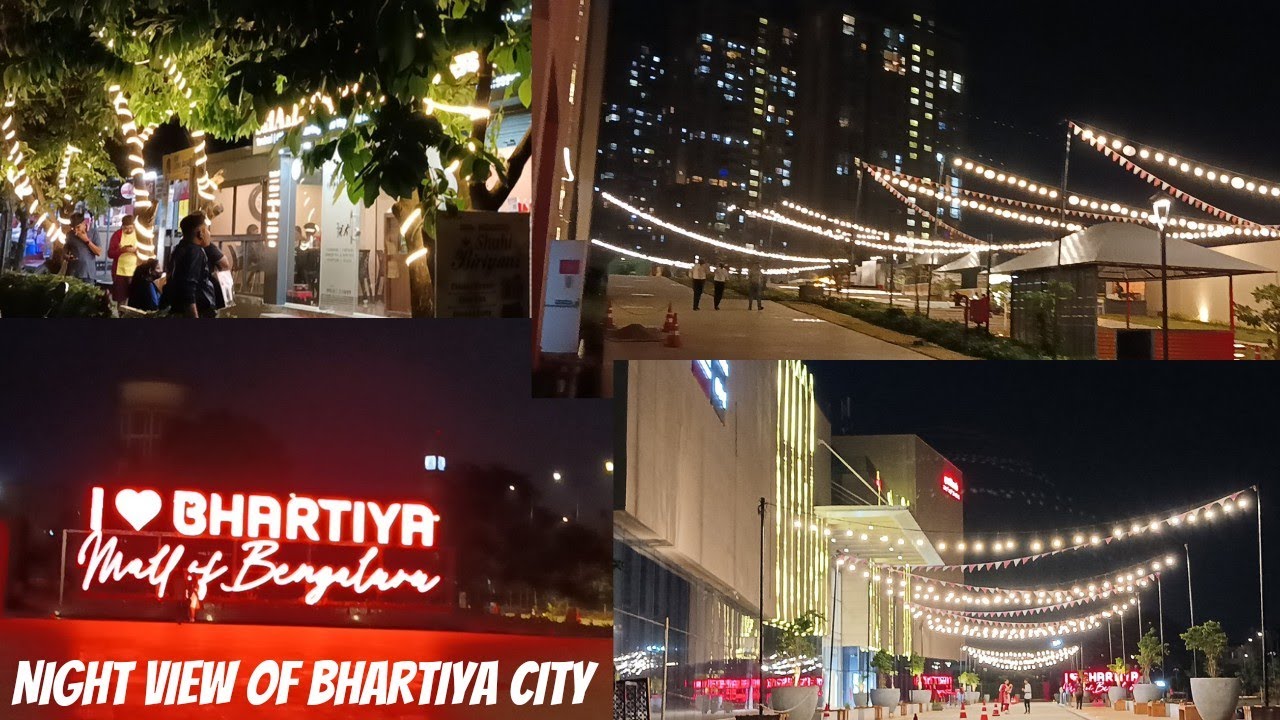 Night View Of Bhartiya City Mall😍 Bangalore, India🇮🇳 || #7thday # ...
