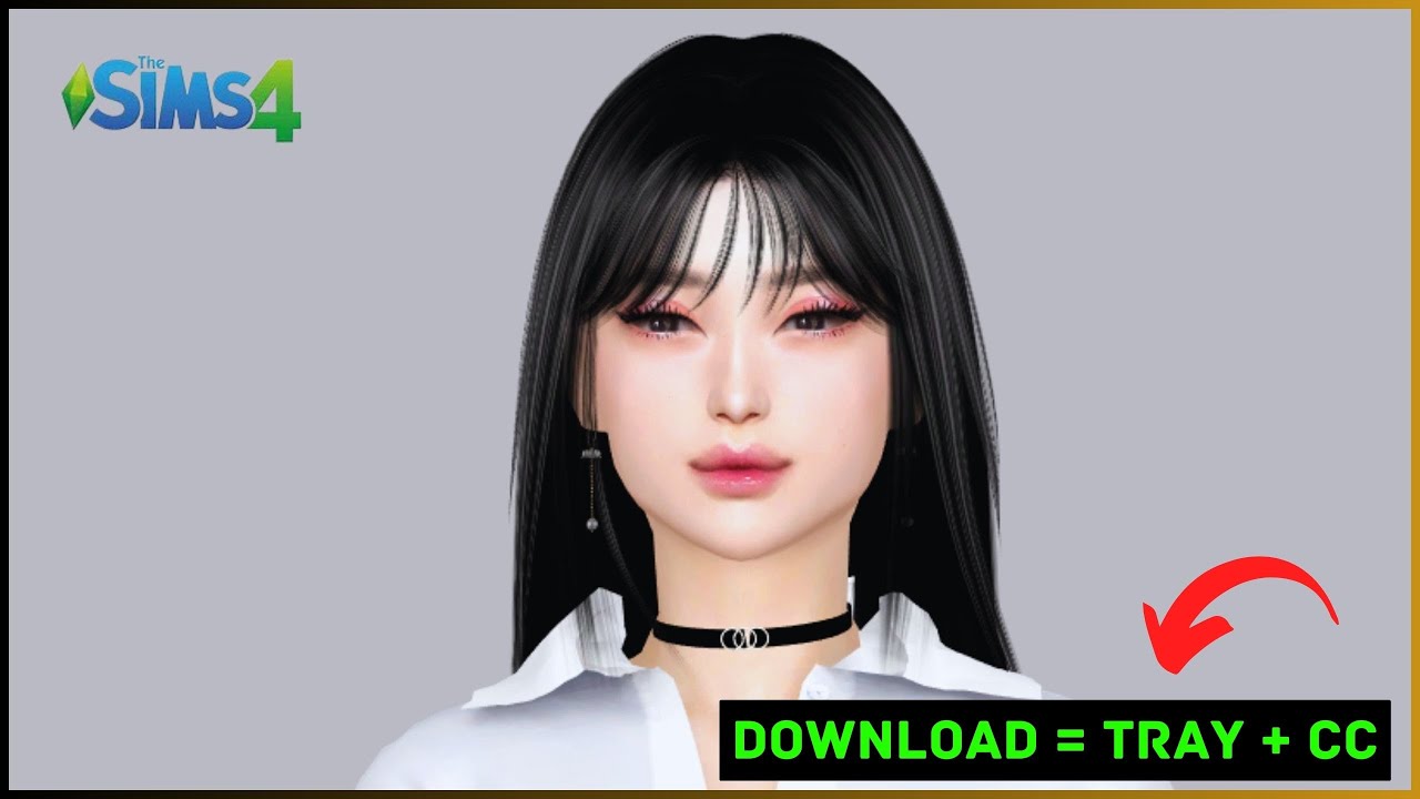 CREATE A SIMS FEMALE ASIÁTICA DISPONÍVEL PARA DOWNLOAD (TRAY + CC ...