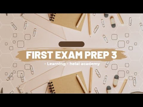 prep 3 first exam - YouTube