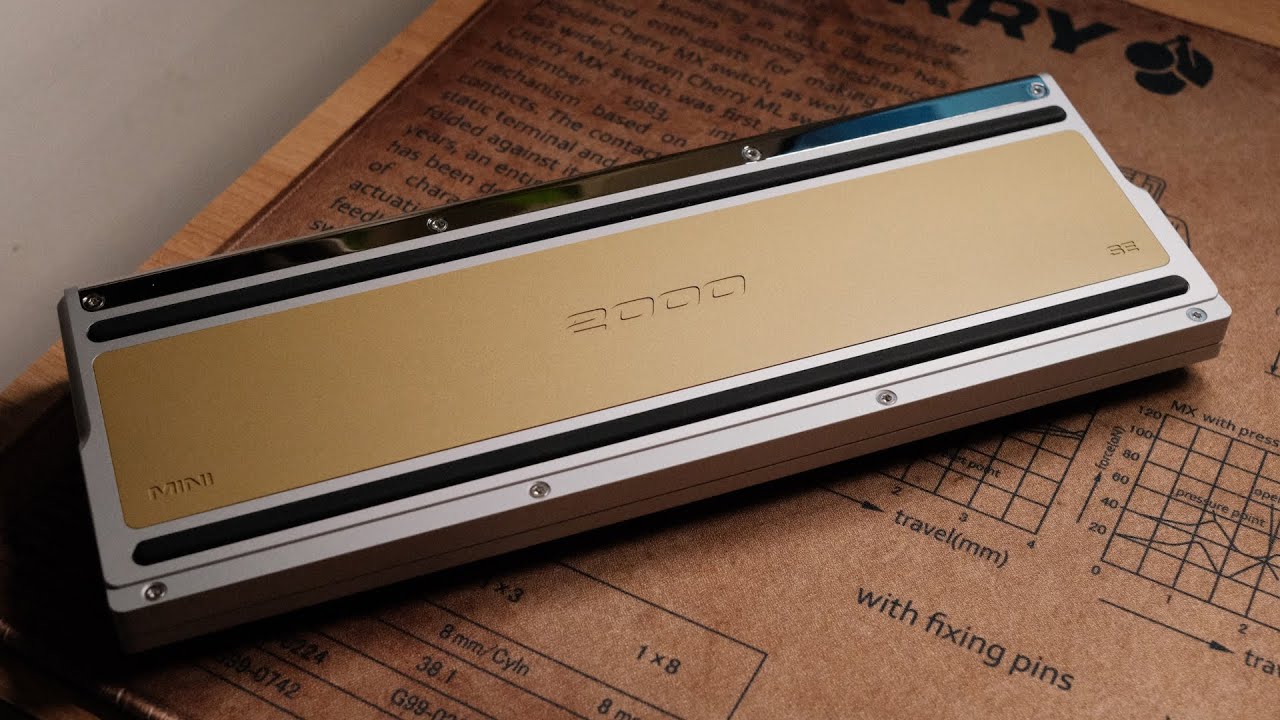 Hand Engineering 2000 Mini SE with Cherry MX Blacks Typing Sounds - YouTube