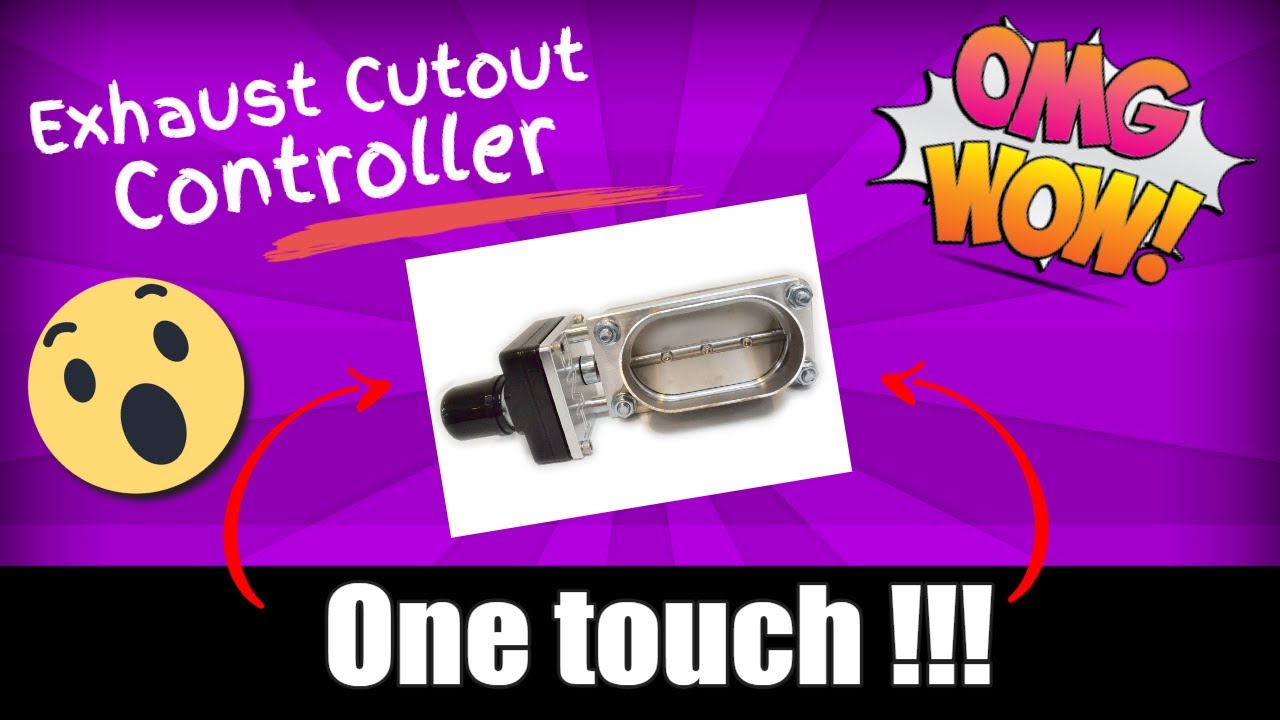 Exhaust Cut Out controller with one touch operation - YouTube