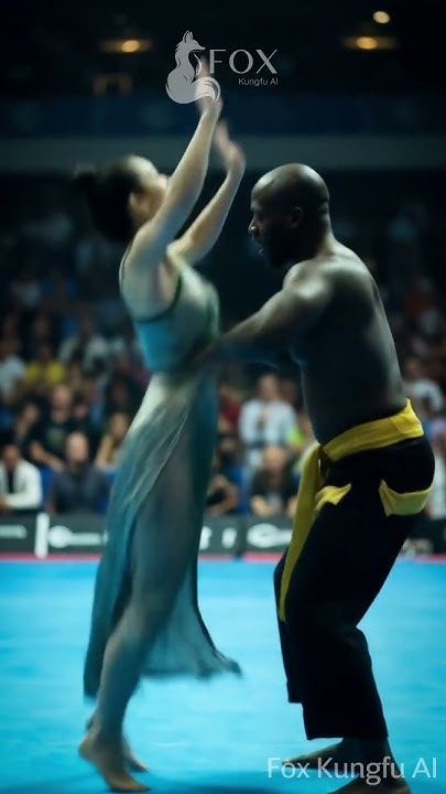 Xipao Kung Fu Beauty STUNS Muscular Fighter with Epic Knockout! | Fox Kung Fu AI - YouTube