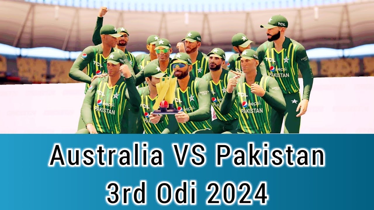 Australia vs Pakistan 3rd ODI Match ODI Series 2024 25 Cricket 24 ...