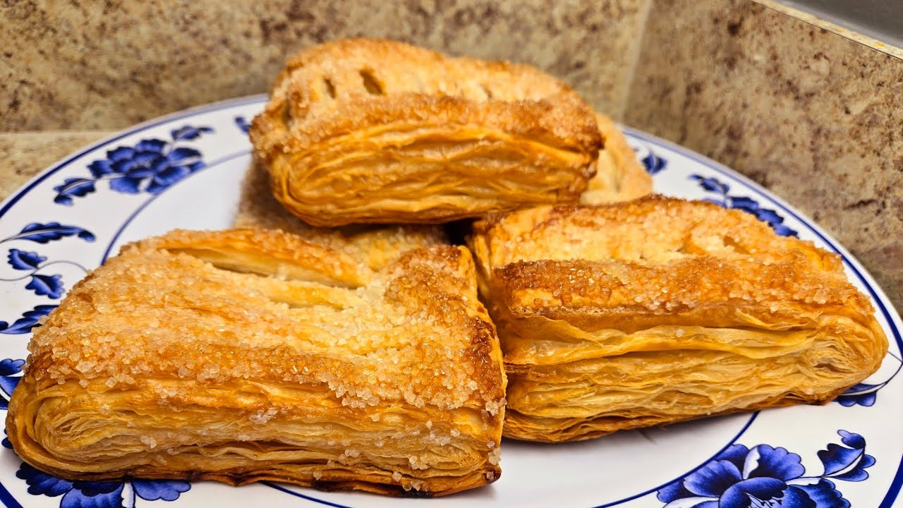 como hacer este riquísimo pan hojaldre relleno con mermelada de piña ...