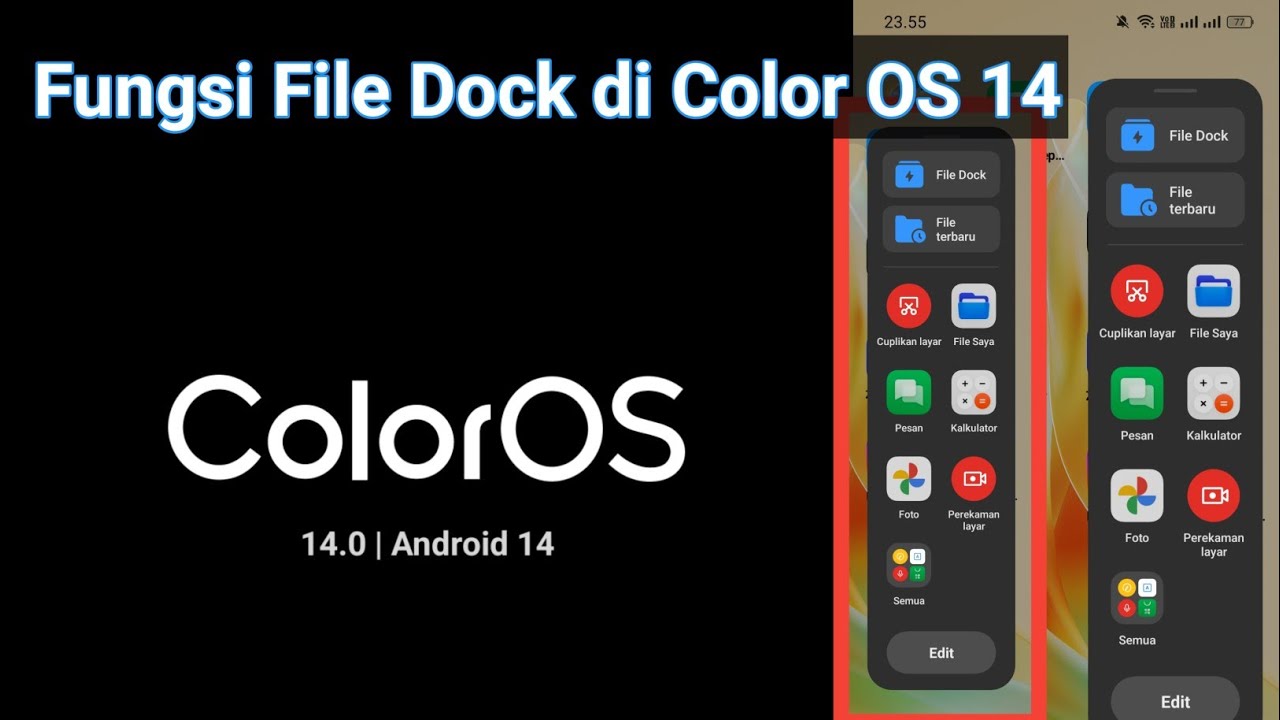 Fungsi File Dock di Color OS 14 - YouTube
