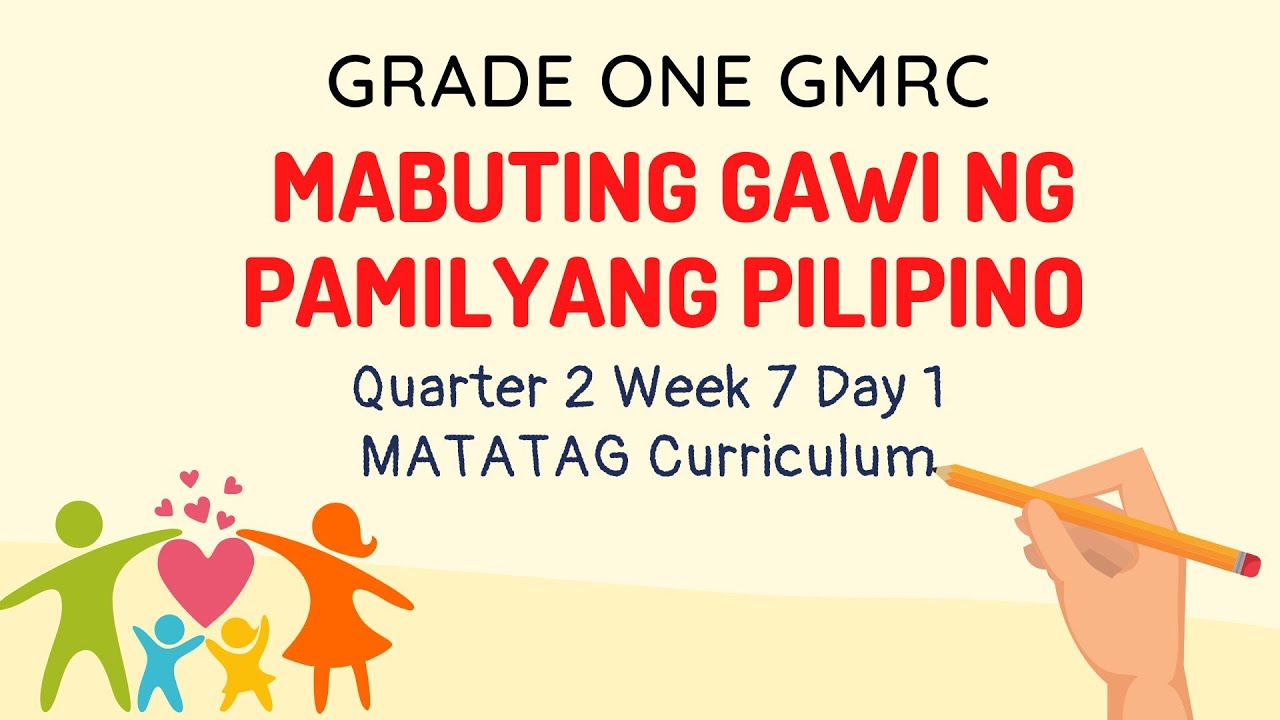 Grade 1 GMRC Quarter 2 Week 7 Day 1 (MATATAG Curriculum) - YouTube