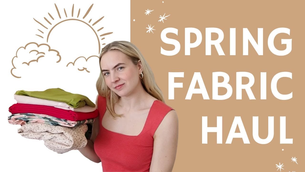 SPRING 2024 FABRIC HAUL 🌸🌻| fleece, rayon, suiting, and more! - YouTube