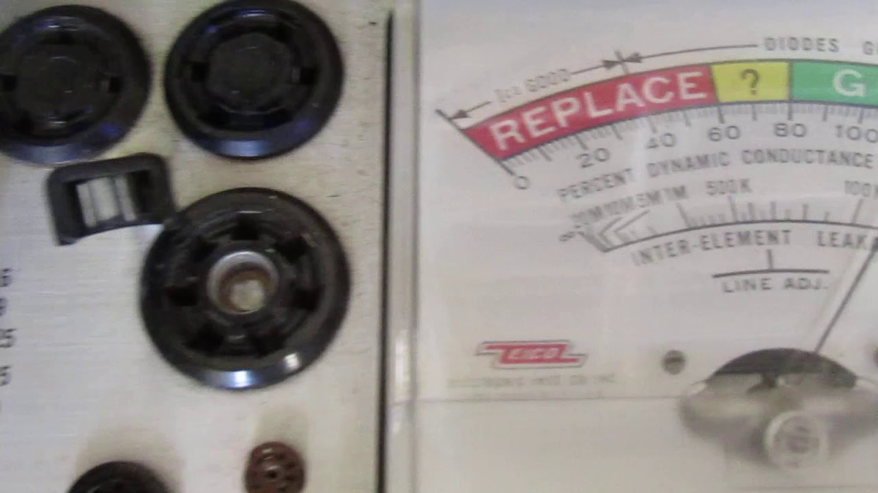 2A3 TRIODE SYLVANIA TESTED IN TUBE TESTER EICO 666 - YouTube