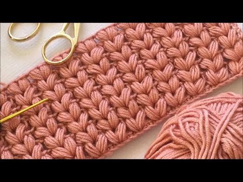 Tığ işi buğday başağı örgü modeli