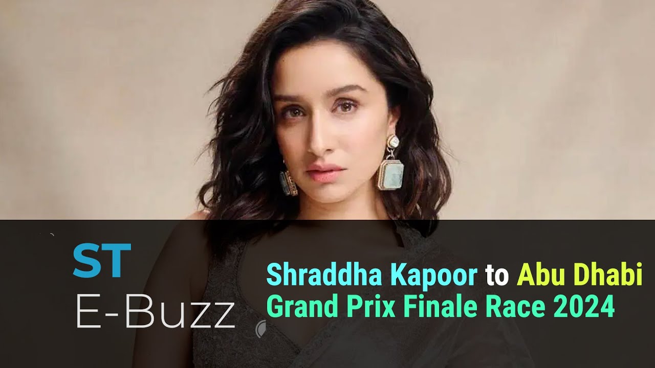 Shraddha Kapoor to Abu Dhabi Grand Prix Finale Race 2024 - YouTube