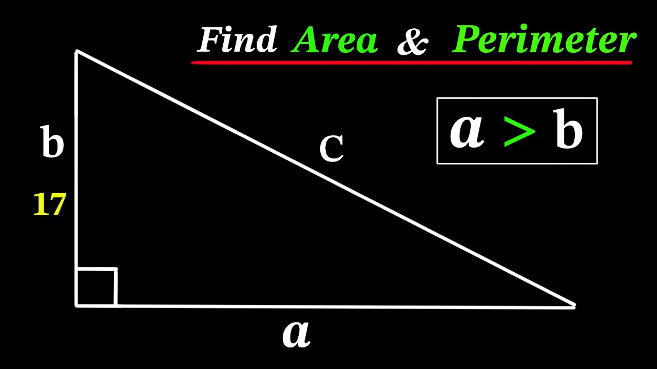 Find Area & Perimeter of the right angle Triangle l EasyMaths - YouTube
