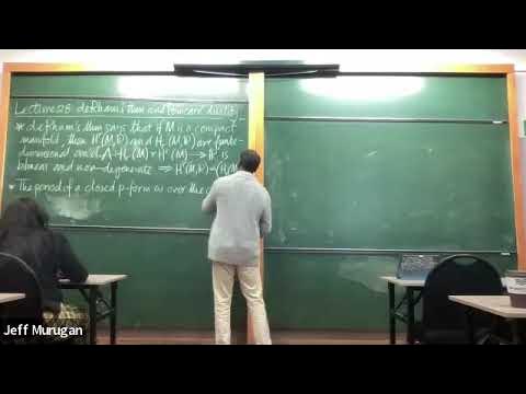 Differential Geometry 2023 - Lecture 28 (Poincaré Duality) - YouTube
