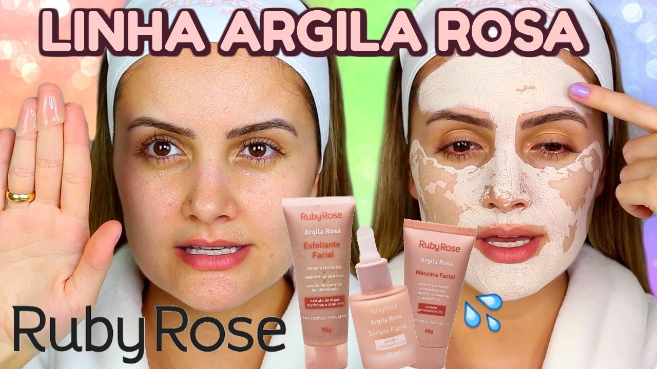 TESTEI os PRODUTOS de SKINCARE da RUBY ROSE - YouTube