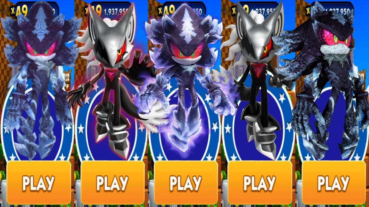 Sonic Dash - Infinite vs Mephiles the Dark defeat All Bosses Eggman ...