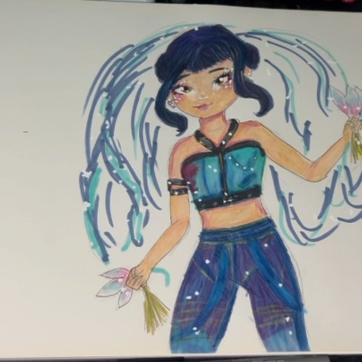 drawing Zoey from kpop demon hunters #shorts - YouTube
