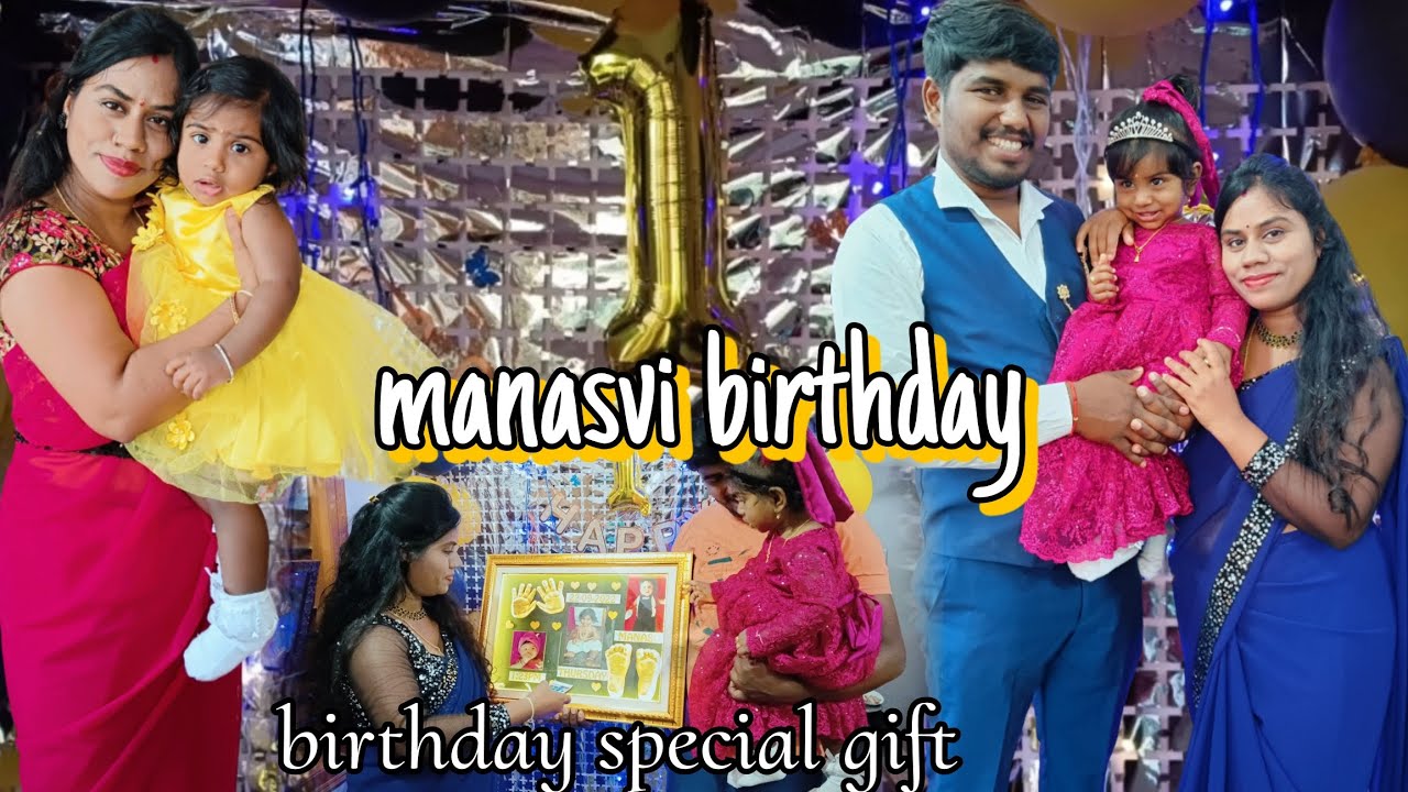 manasvi 1st birthday celebrations😍🎉 || most memorable day in our life 😍 ...