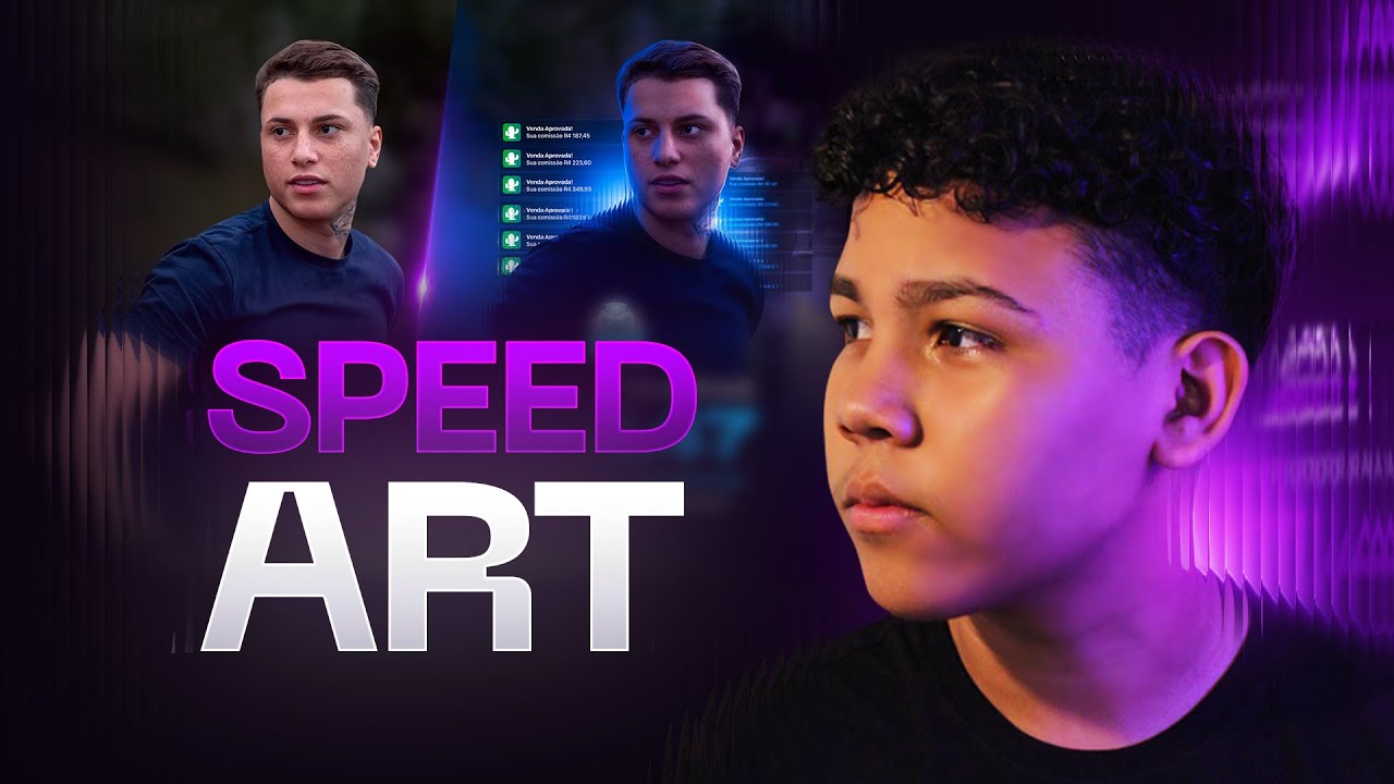SPEED ART- CRIATIVO NO PHOTOSHOP - YouTube