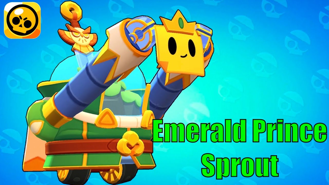🌱 Emerald Prince Sprout 🌱- Brawl Stars New Skin - Gameplay - (iOS ...
