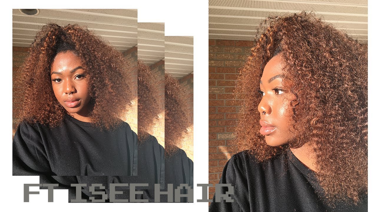 Ivy's Flip Over Method Wig Install Routine | ISEE HAIR Mongolian Kinky ...