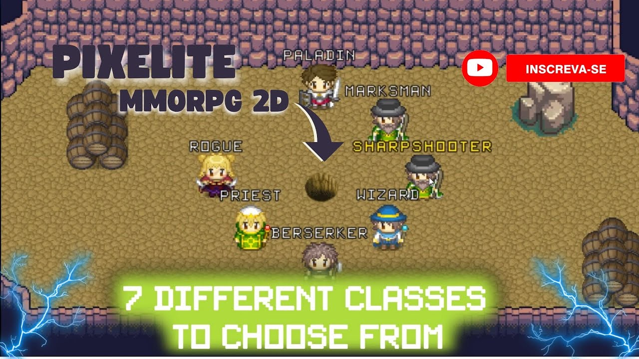 PIXELITE -- MMORPG 2D -- PC/(Mobile em breve) --- Lançamento Bora ...