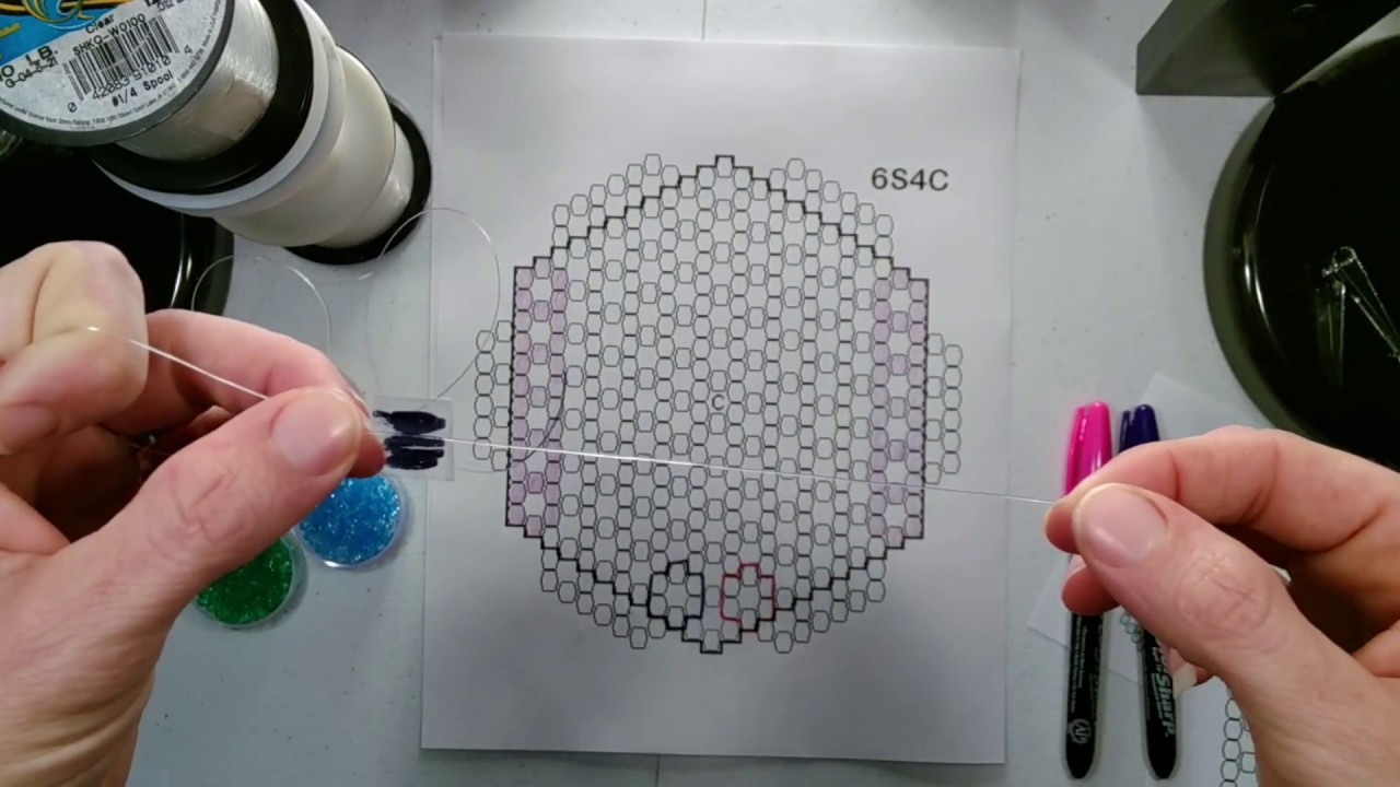 Beaded Doilies - The Basics part 3: The 1 needle weave - YouTube