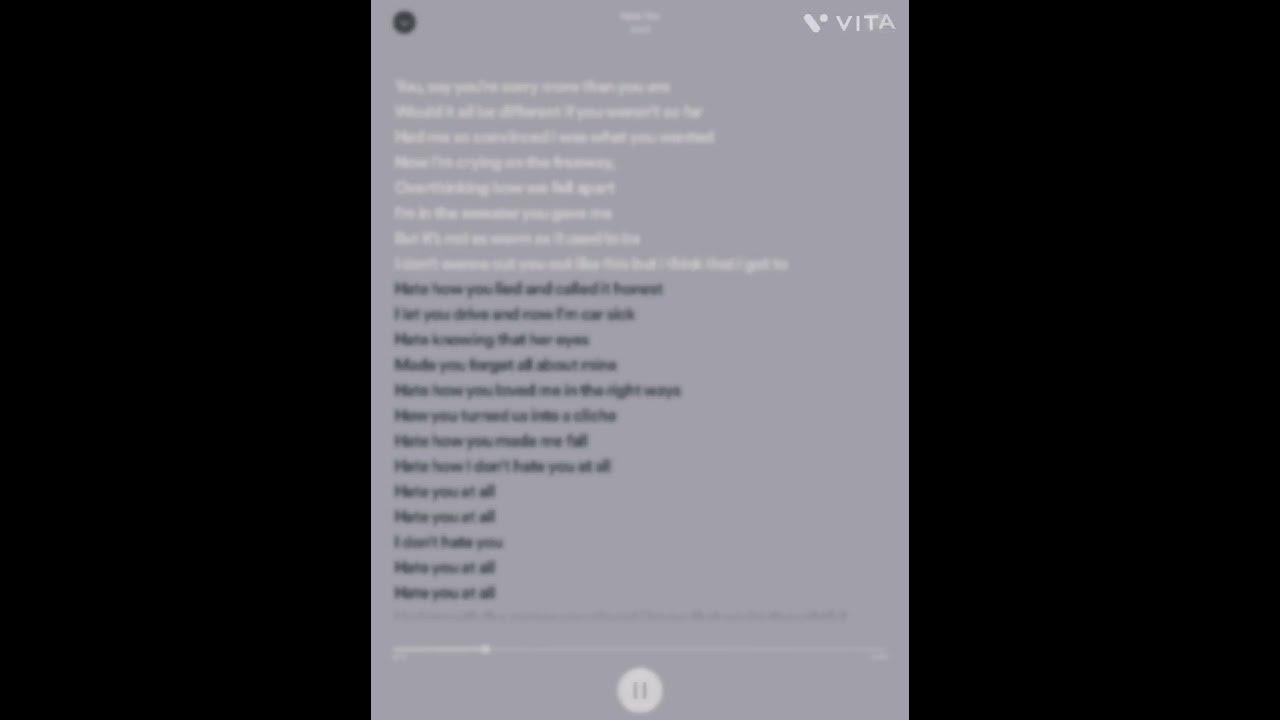 Hate you by jordi lyrics - YouTube
