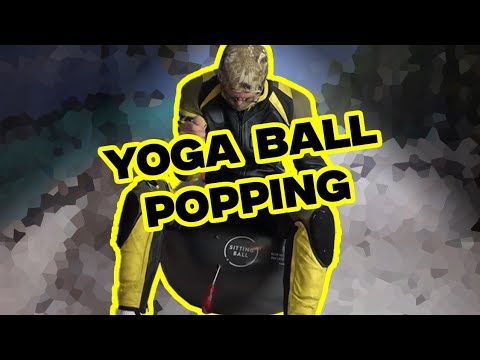 Pop inflatable - Grey Yoga Ball Air Release 💨🩶 Calm & Relaxing