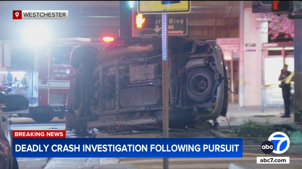1 killed in crash following police chase in Westchester - YouTube