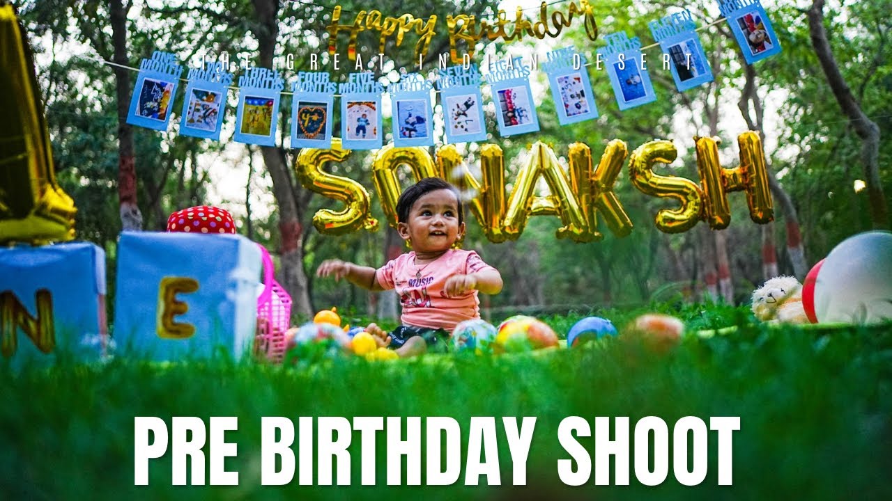 PRE BIRTHDAY SHOOT FOR BABY BOY || SONAKSH FIRST BIRTHDAY SHOOT - YouTube
