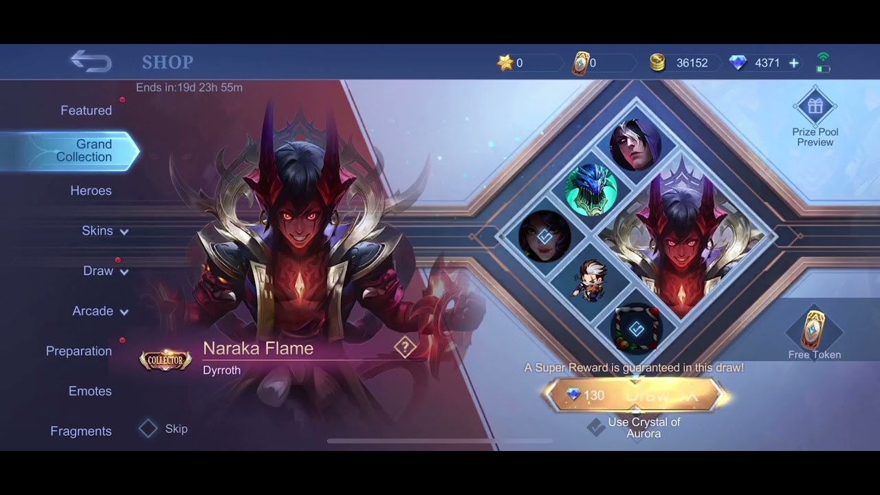 DYRROTH COLLECTOR SKIN just in 3,460 DIAMONDs ( japan server ) - YouTube