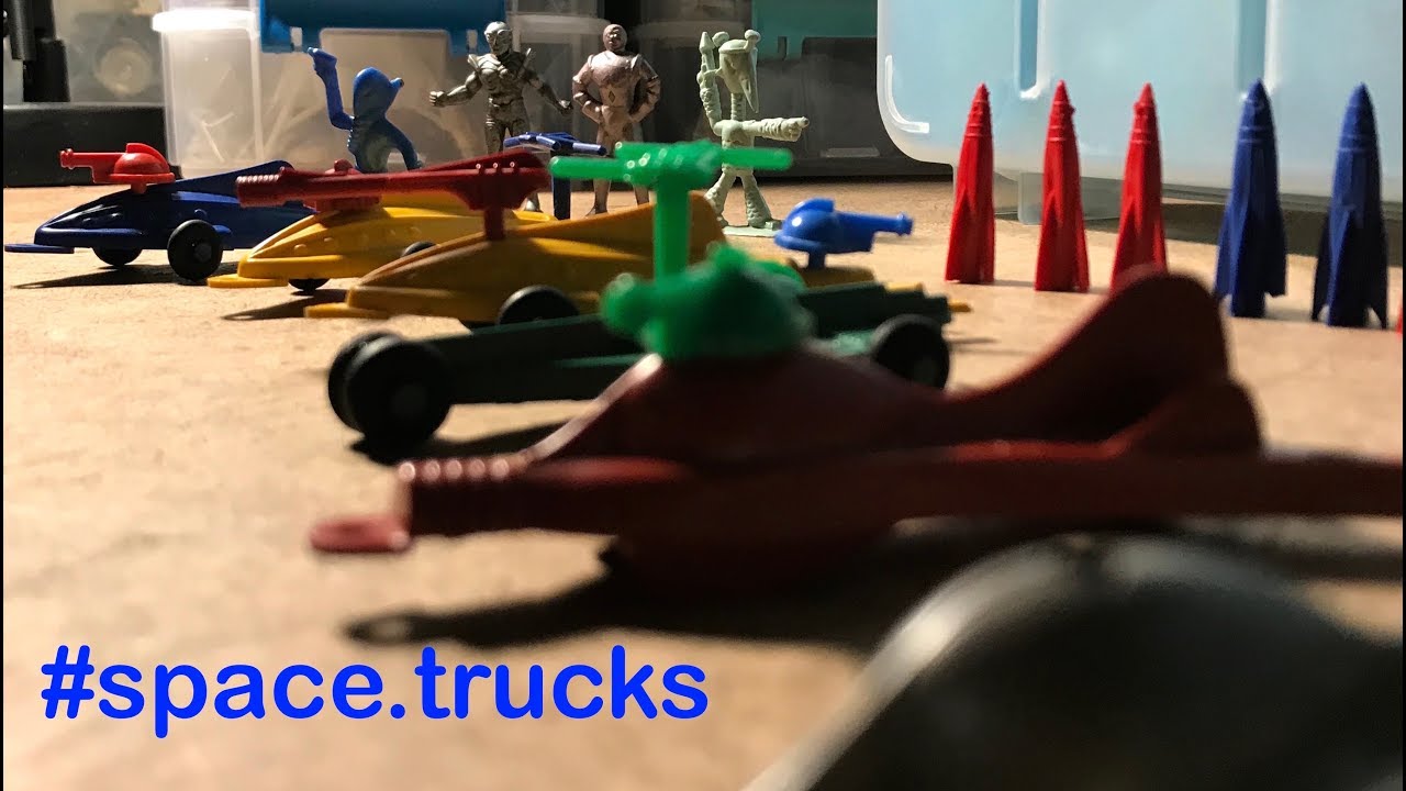 Captain Video Space Train by Lido Toys + Plastic Spaceships by Premier ...