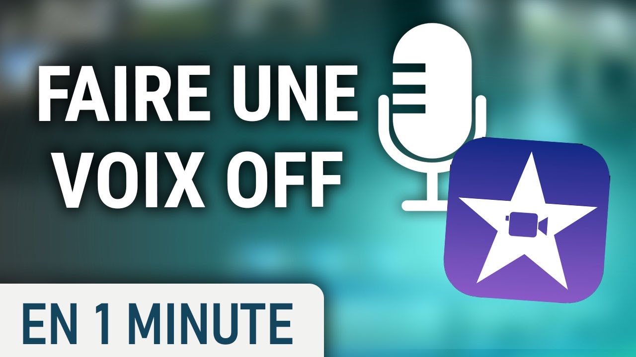 Comment faire une voix off sur iMovie - YouTube