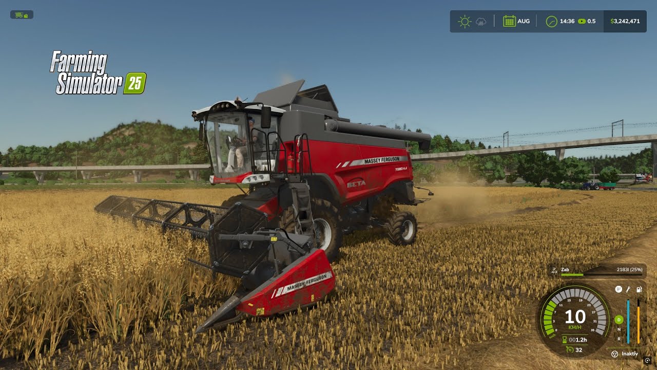 Farming Simulator 25 Hutan Pantai Zab aratás #07 Massey Ferguson Beta ...