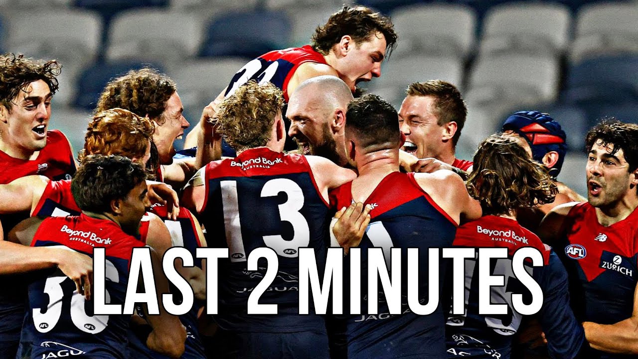 Last 2 Minutes Of Geelong Cats Vs Melbourne Demons Youtube