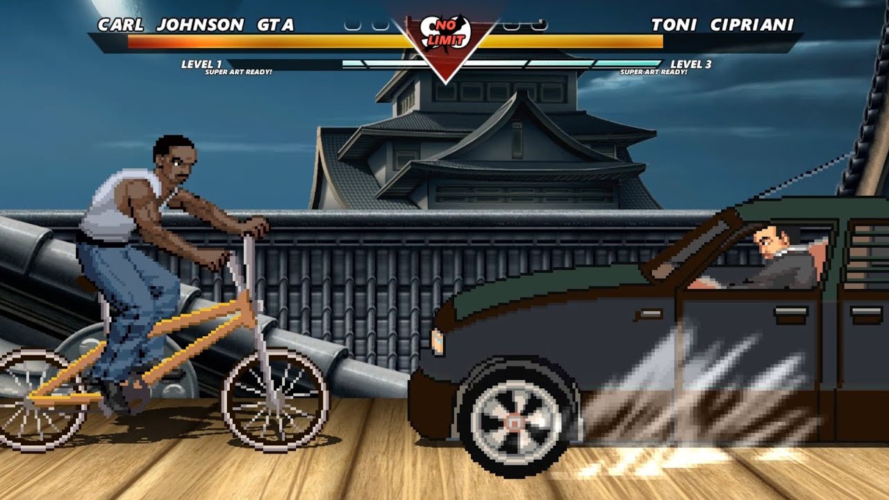CJ GTA vs TONI CIPRIANI - Amazing epic fight battle ! - YouTube