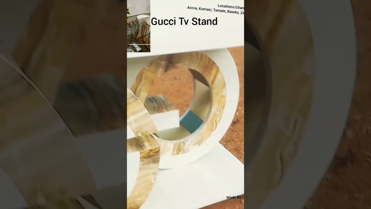 Amazing Gucci Tv stand. made in Ghana 🇬🇭, By Davido Don Gh - YouTube
