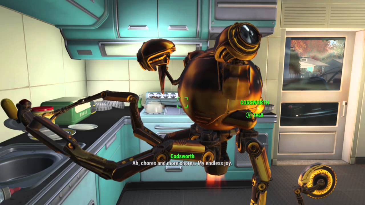 Fallout 4 Golden Codsworth! [XBox ONE no mods] - YouTube