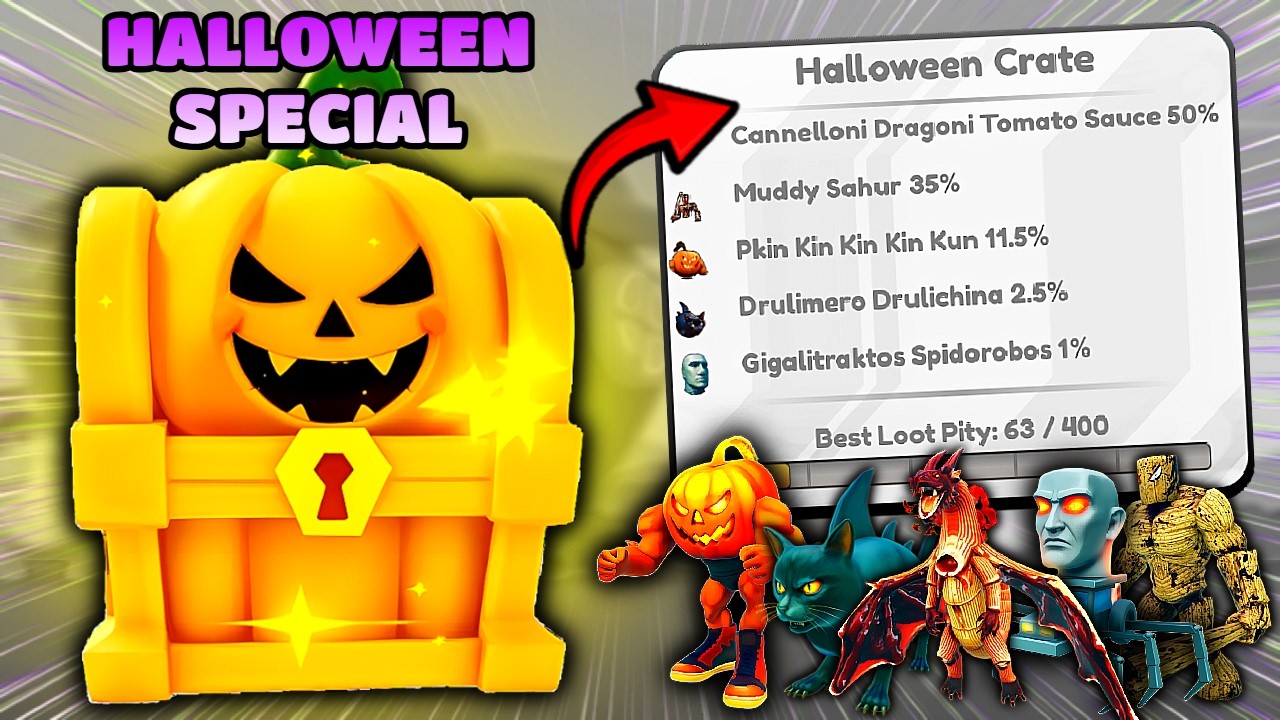 Starting Over with Halloween Special Crate in Brainrot Evolution ...