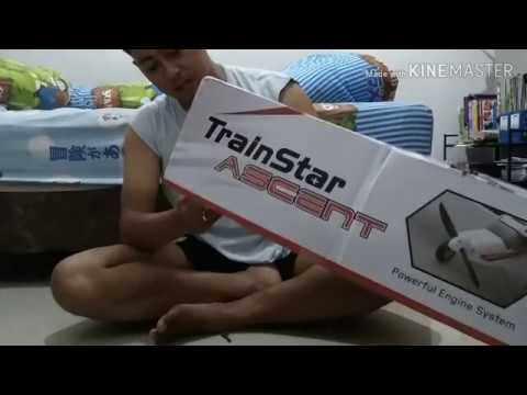Unboxing Pesawat RC Volantex TrainStar Ascent 747-8 1400mm Wingspan ...