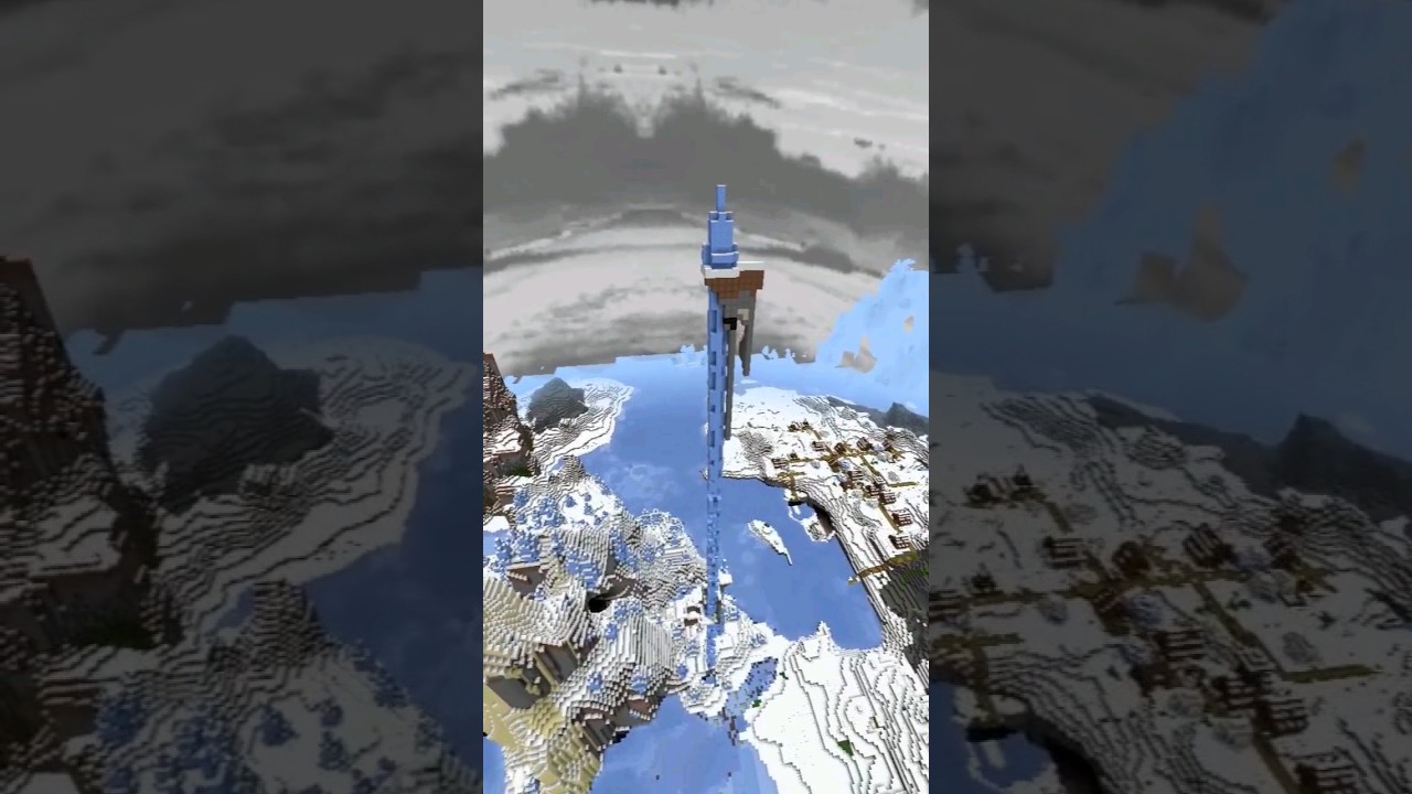 Minecraft's Tallest Ice Spike EVER?? (Higher Than A Mountain) - YouTube