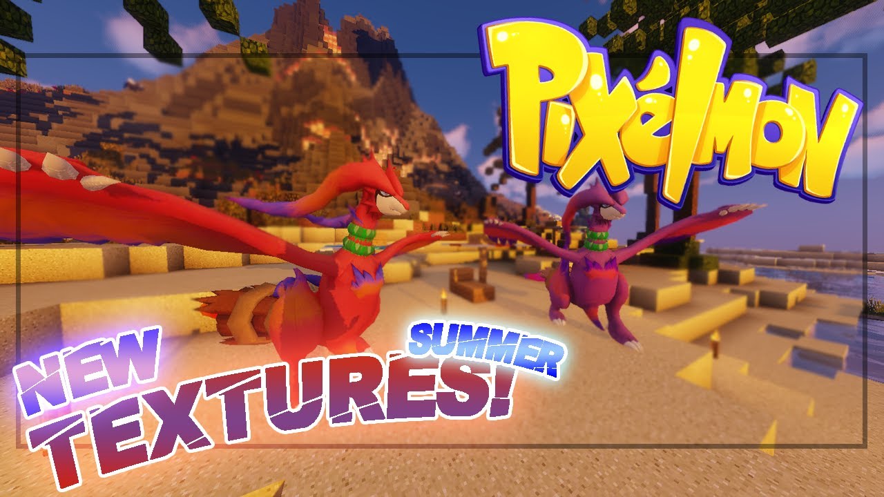 NEW SUMMER TEXTURES! **POKERESORT PIXELMON** - YouTube