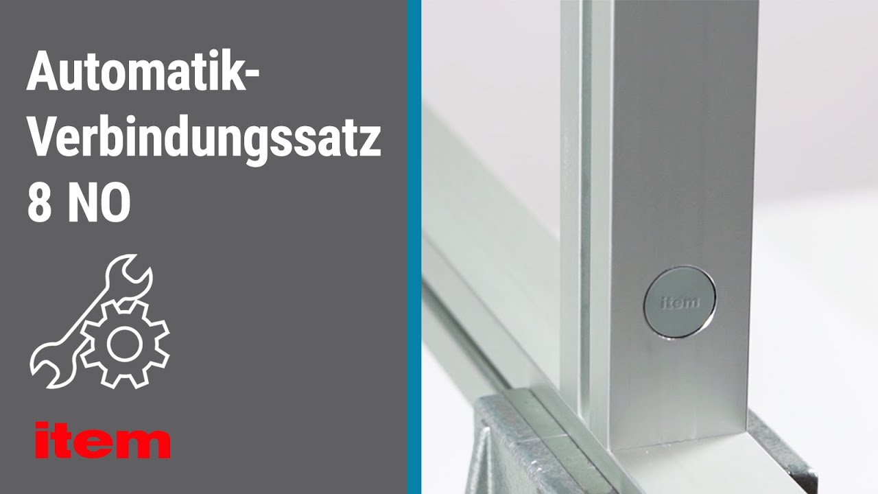 Anleitung: Aluprofile verbinden mit dem Automatik-Verbindungssatz 8 NO ...
